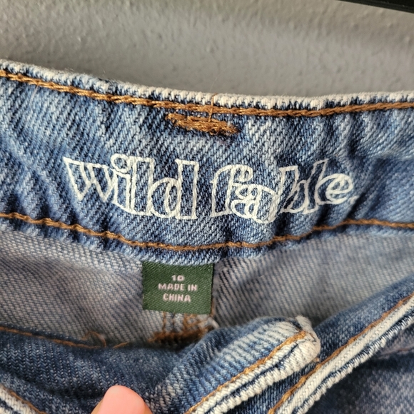 wild fable | Skirts | Price Drop Wild Fable Studded Denim Mini Skirt ...